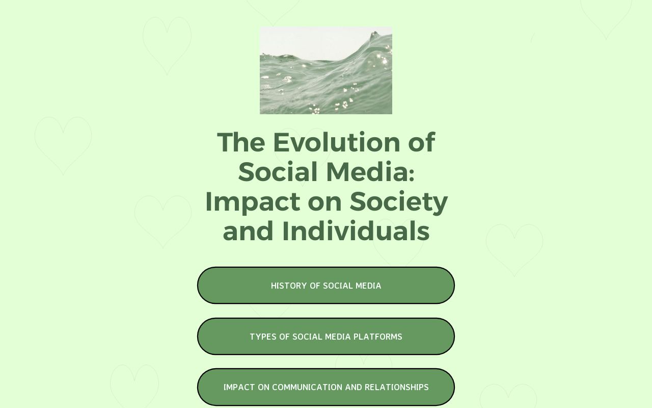 The Evolution of Social Media: Impact on Society and Individuals